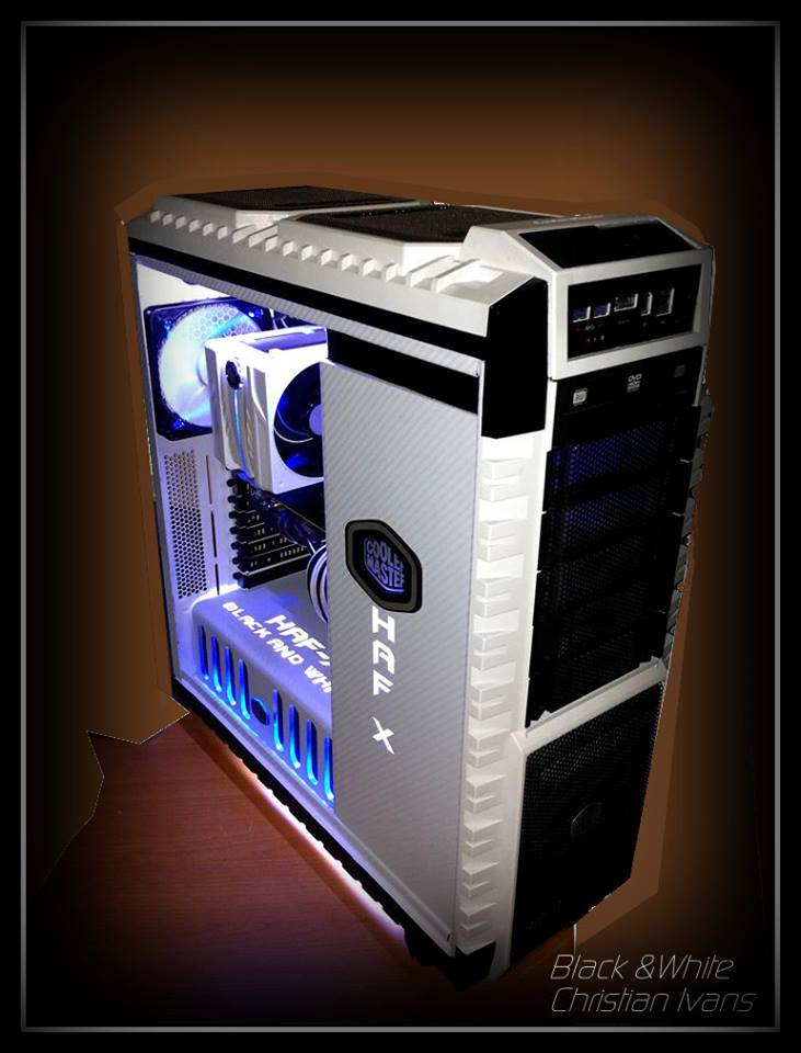 Cooler Master HAF X Black And White Case Mod - Modders Inc