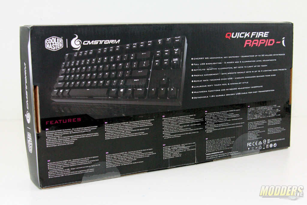 CM Storm QuickFire Rapid-i Keyboard Review - Modders Inc