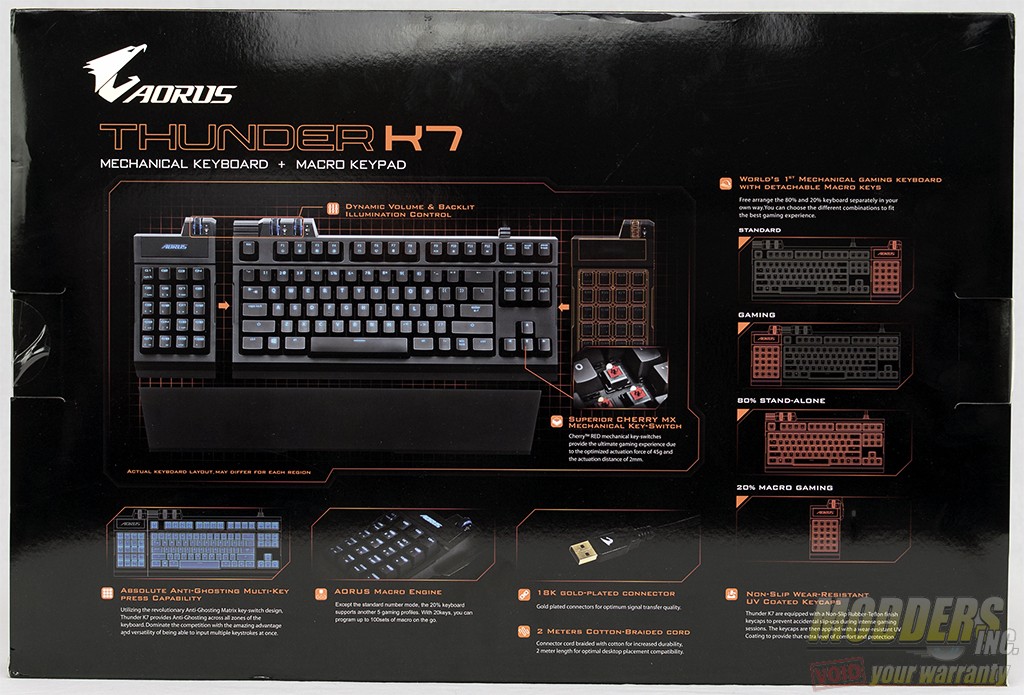 Aorus Thunder K7 Mechanical Gaming Keyboard Review - Modders Inc
