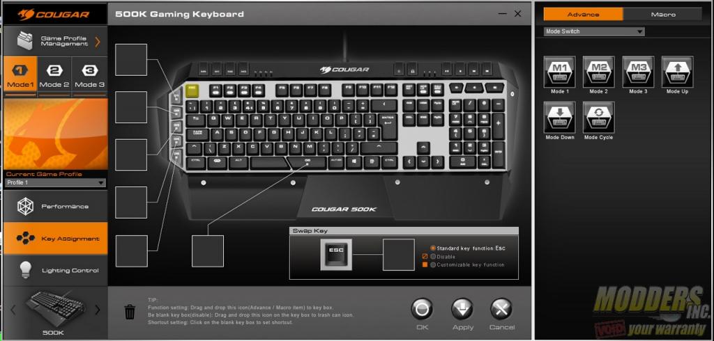 Cougar 500K Keyboard Review - Page 3 Of 4 - Modders Inc