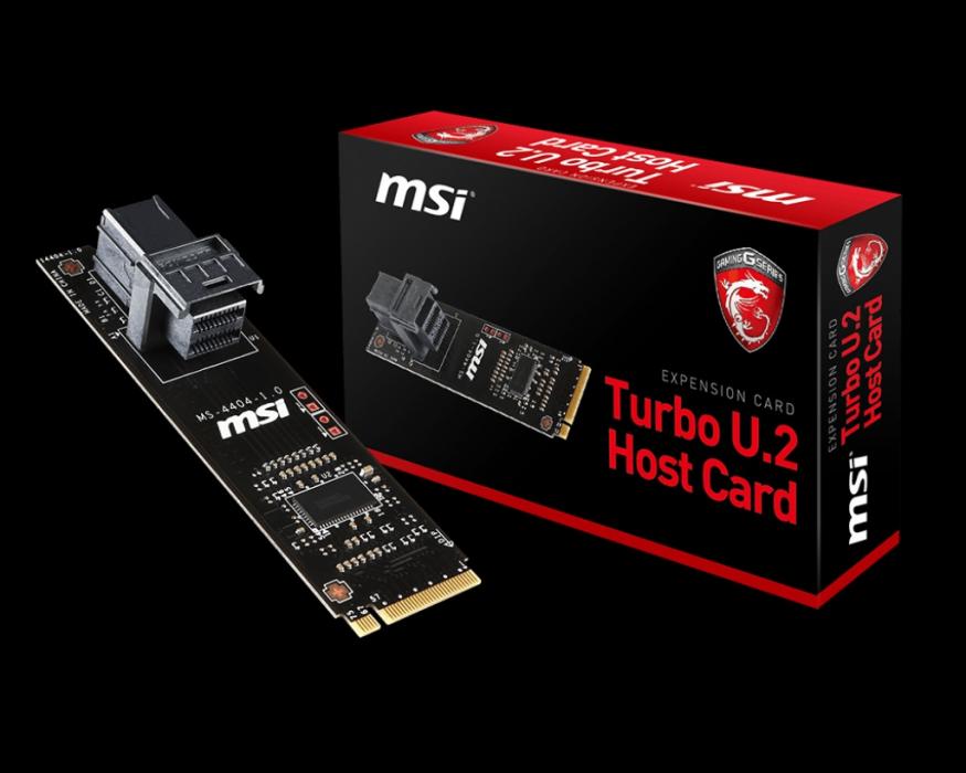 MSI U.2 Host Adapter Card Now Available - Modders Inc