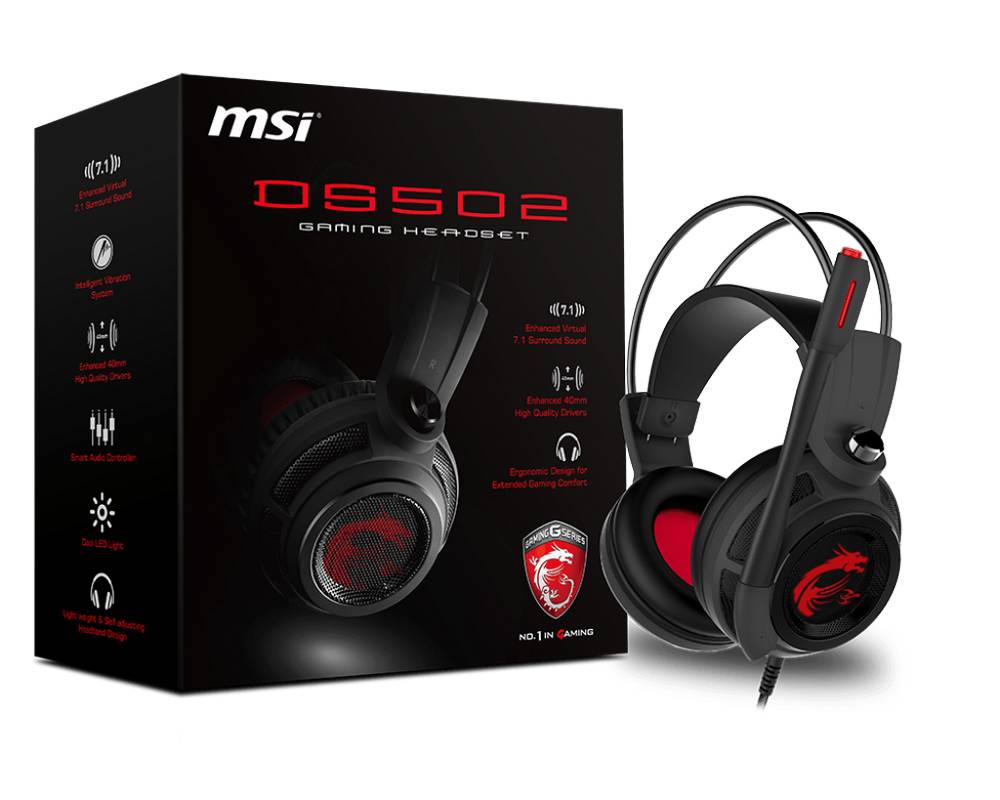 MSI Introduces DS502 7.1 USB Gaming Headset - Modders Inc