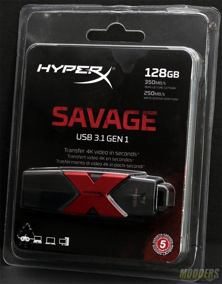 Kingston HyperX Savage 128GB USB 3.1 Gen 1 Flash Drive - Modders Inc
