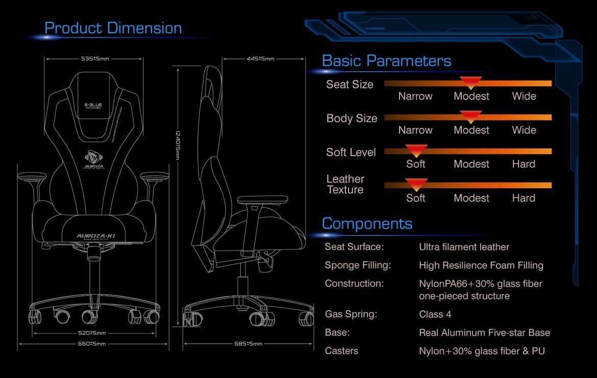 Auroza X1 Gaming Chair - Modders Inc