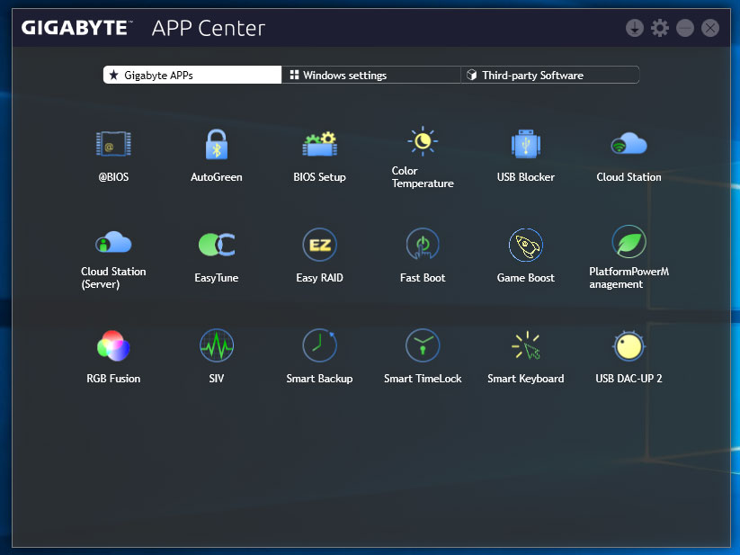 Gigabyte App Center