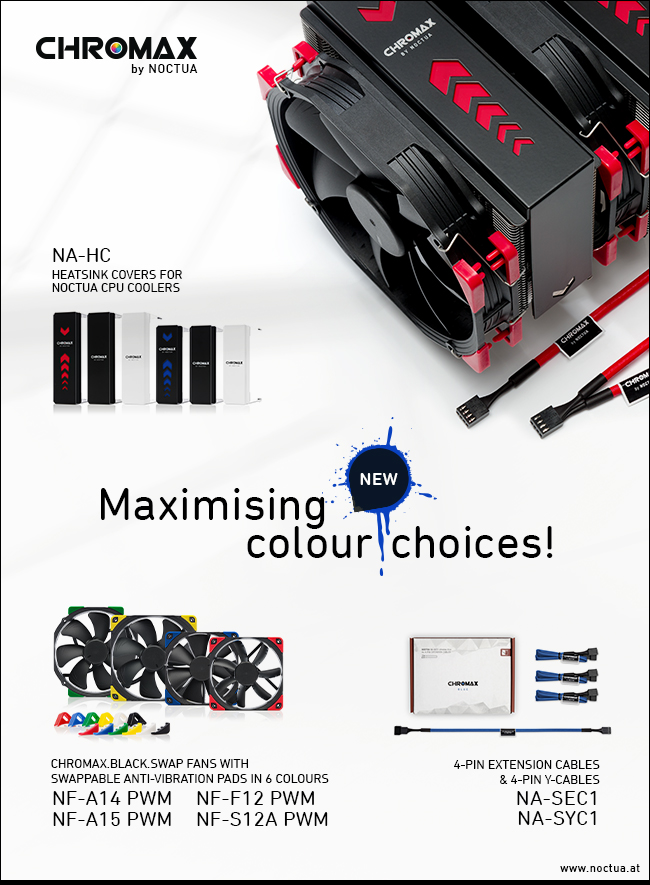 Noctua Introduces New Chromax Line Products - Modders Inc