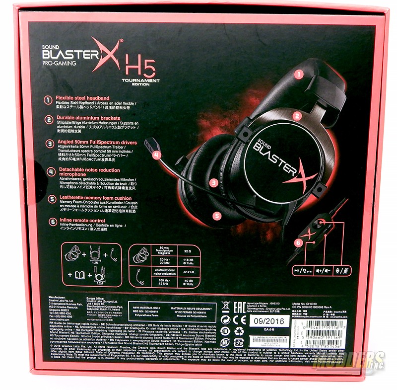 Sound Blaster Pro-Gaming H5 Tournament Edition Headset Review - Modders Inc
