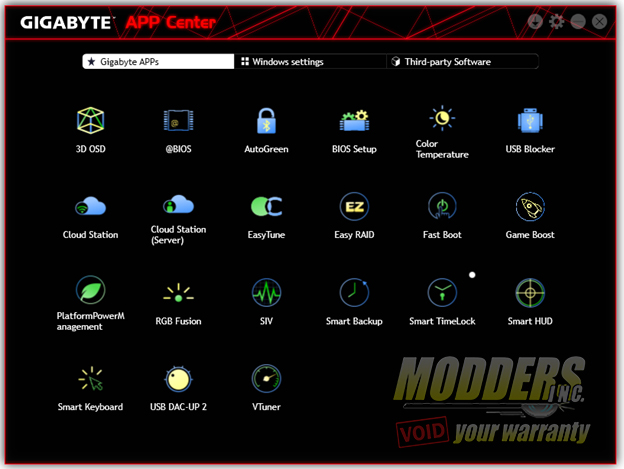 App Center Gigabyte Aorus Xtreme Waterforce Motherboard Review Page