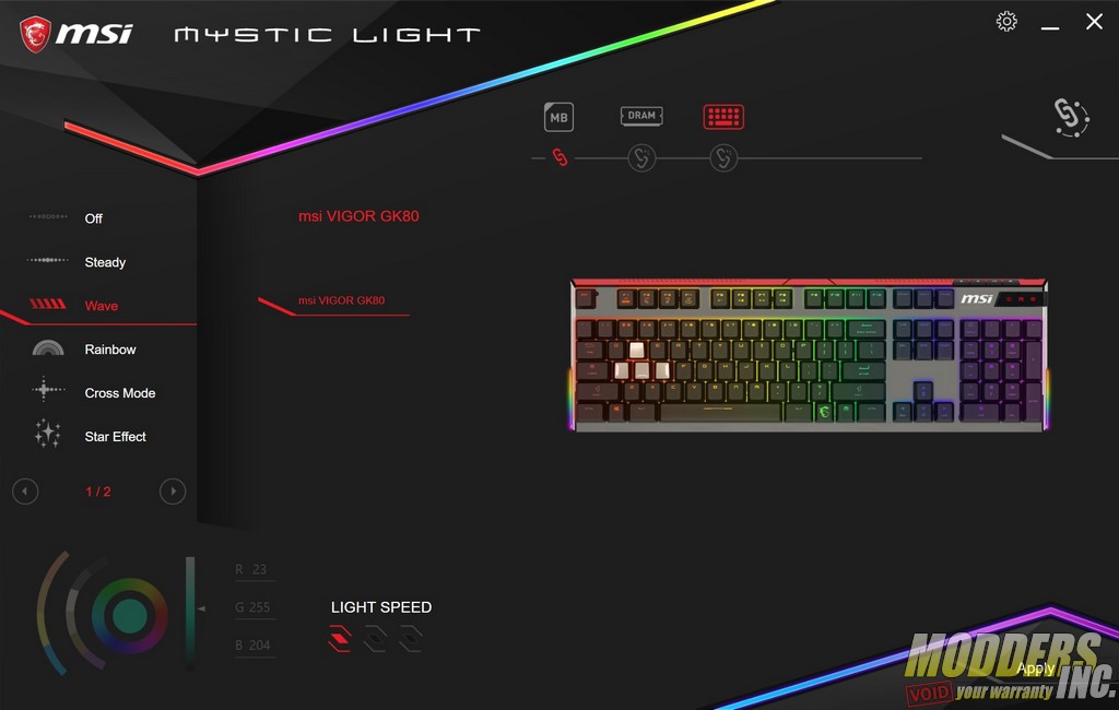 MSI Vigor GK80 Gaming Keyboard - Page 3 Of 4 - Modders Inc