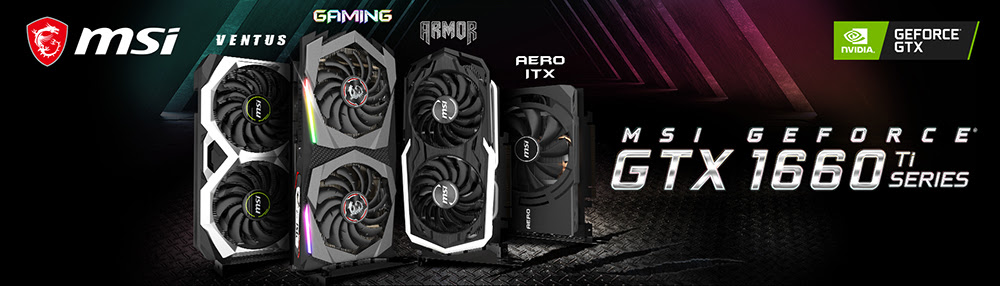 MSI GeForce® GTX 1660 Ti Series Graphics Cards Available Now - Modders Inc