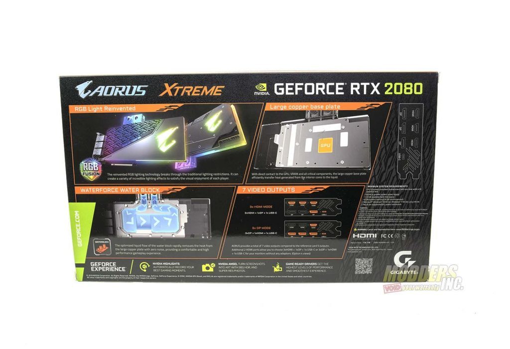 Aorus GeForce RTX 2080 Xtreme Waterforce Review - Modders Inc