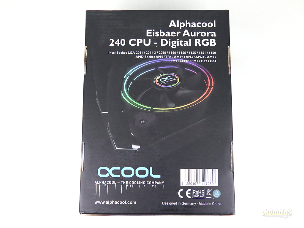 Alphacool Eisbaer Aurora 240 RGB CPU AIO Loop - Modders Inc